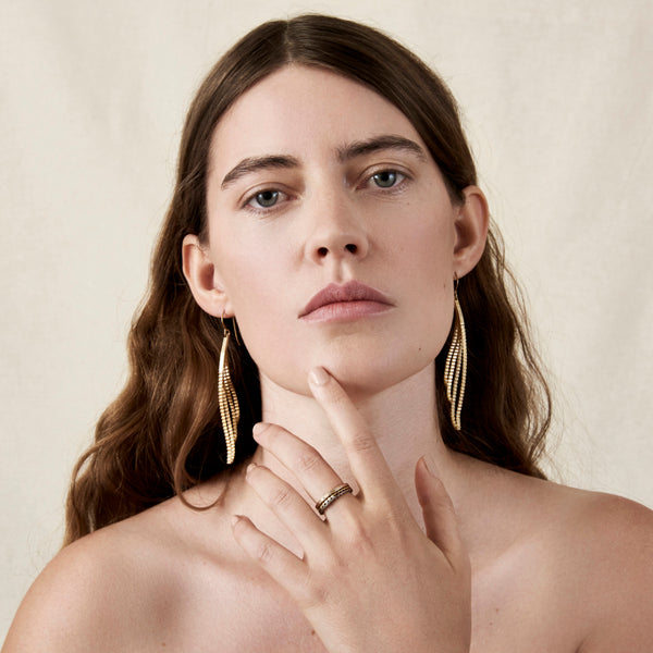 Celestial & Strata Rings Set - Gold - CLARA BREEN